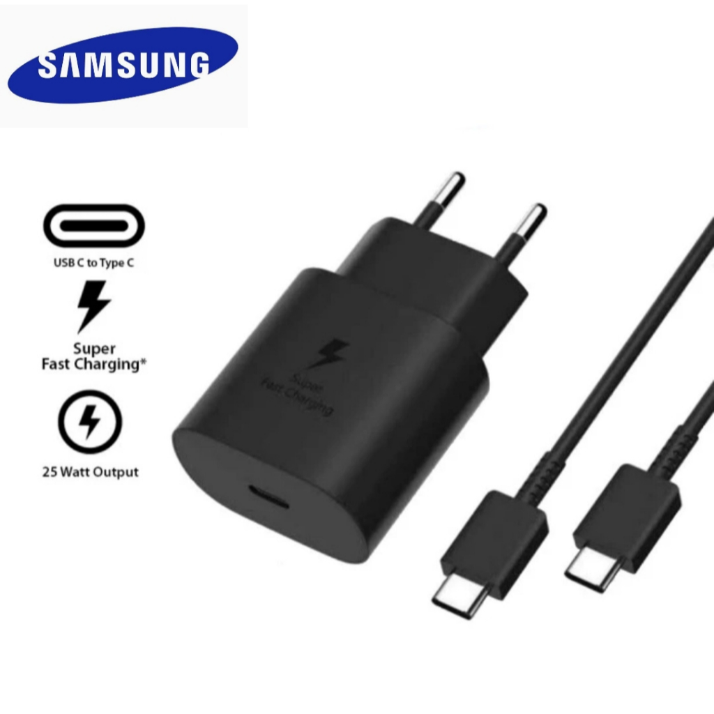 Jual Charger Samsung 25Watt Kabel Type C To Type C Travel Adapter Super ...