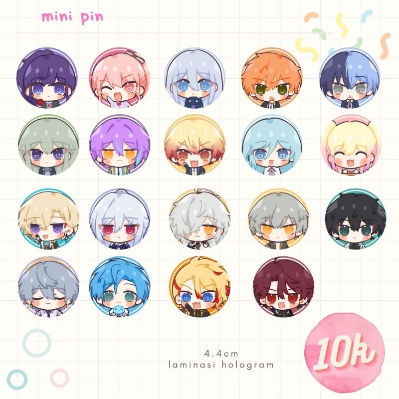 Jual mini pin project sekai, holostars tempus, honkai star rail hsr JANGAN LUPA UBAH PENGIRIMAN ...