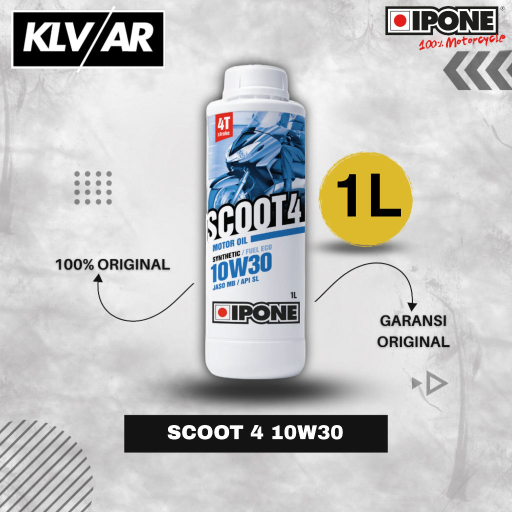 Jual Oli Motor Ipone Scoot 4 Scoot4 Sae 10w30 & 10w40 Oli Matic ...