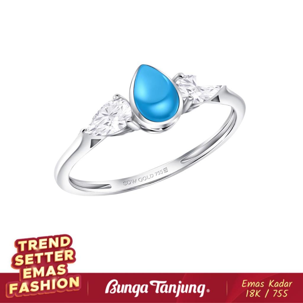Jual CINCIN TRUE COLORS E WHITE - SDW GOLD - EMAS 18K - BUNGA TANJUNG ...