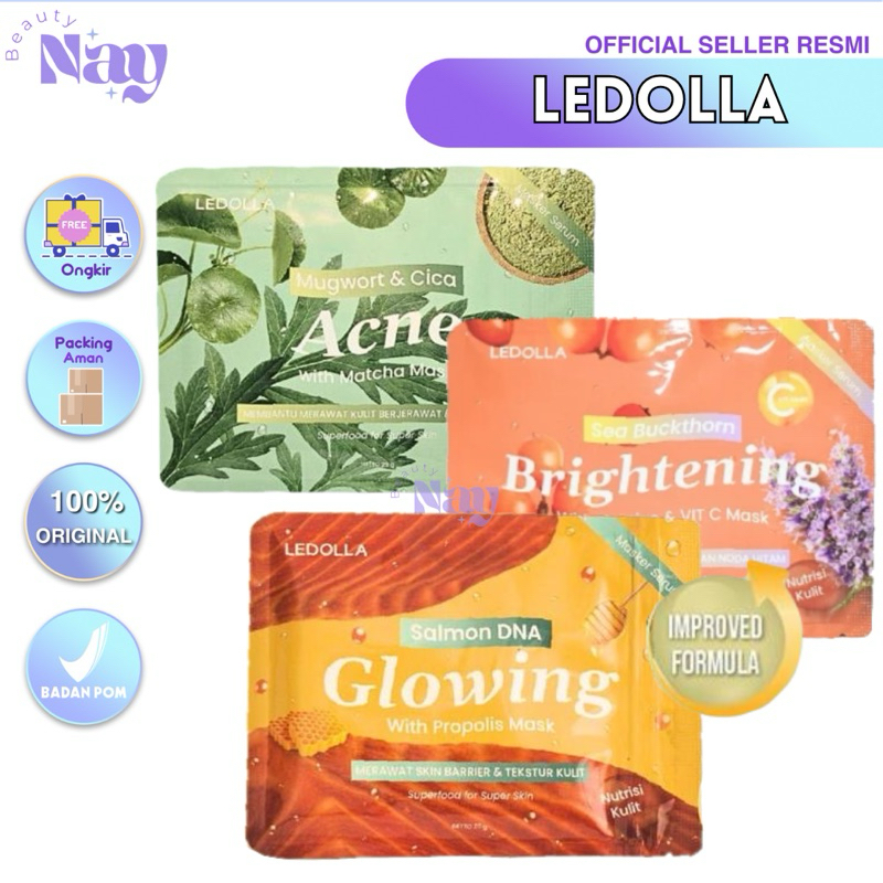 Jual MASKER LEDOLLA SALMON DNA LE D'OLLA LE DOLLA DOLA GLOWING SERUM ...