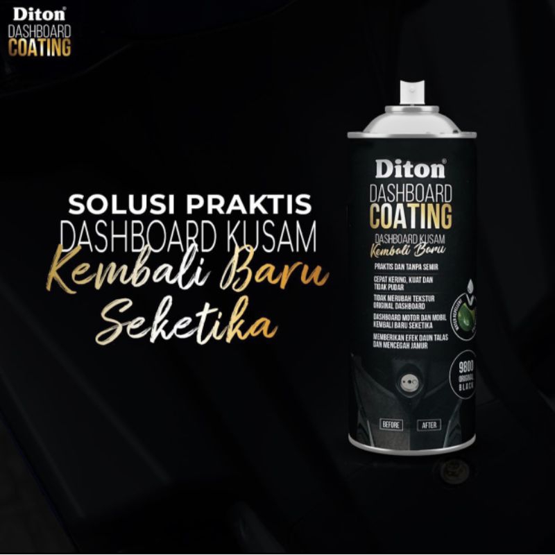 Jual Diton Dashboard Coating Original Black 400ML / Penghitam Dashboard | Shopee Indonesia
