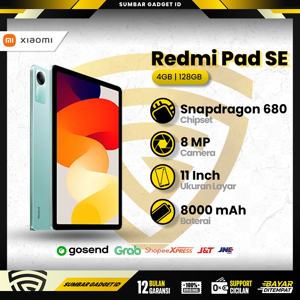 Jual Xiaomi Redmi Pad SE 4GB/128GB [+3GB Extended Ram] Snapdragon 680 ...