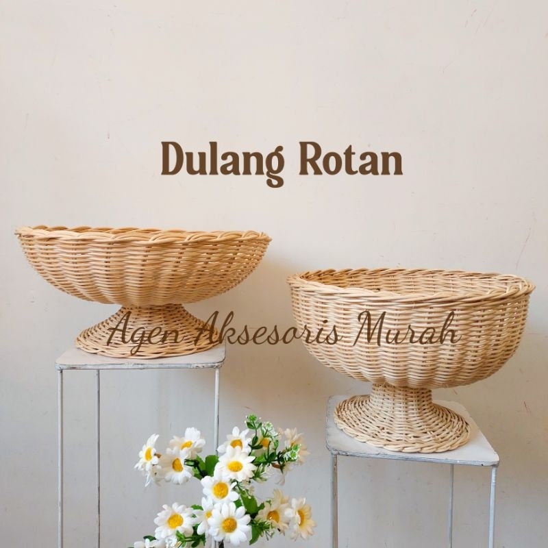 Jual Dulang Rotan - Keranjang Rotan Tempat Buah/Standing Buah/Cake Tier ...