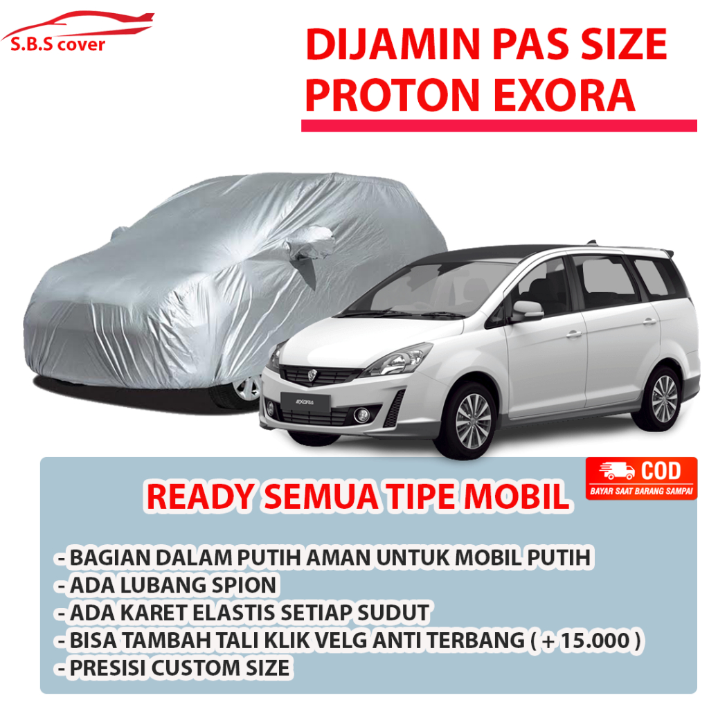 Jual PROTON EXORA Body Cover Mobil PROTON EXORA Sarung Mobil PROTON ...