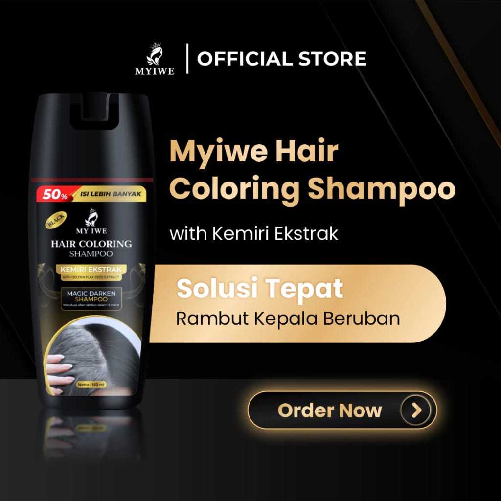 Jual My Iwe Hair Coloring Shampoo Penghilang Uban Original - Shampo ...