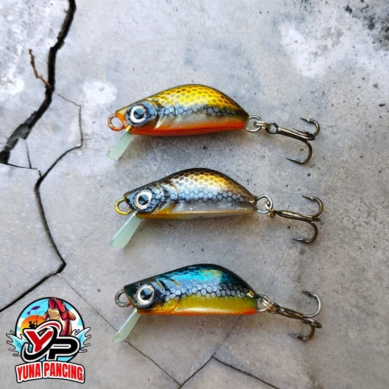 Jual Minnow Micro 2CM 2gr | Lure Handmade Micro Casting Hampili Mahseer ...
