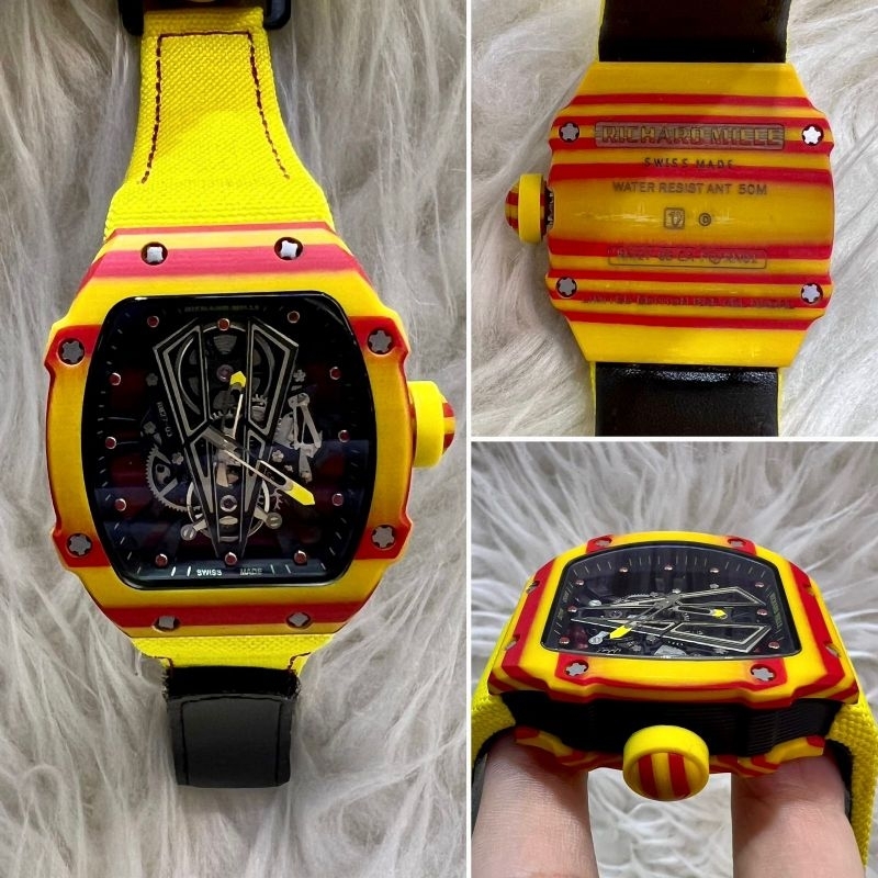 Jual Jam tangan Automatic Swiss RM 27-03 Rafael Nadal Carbon Velcro ...