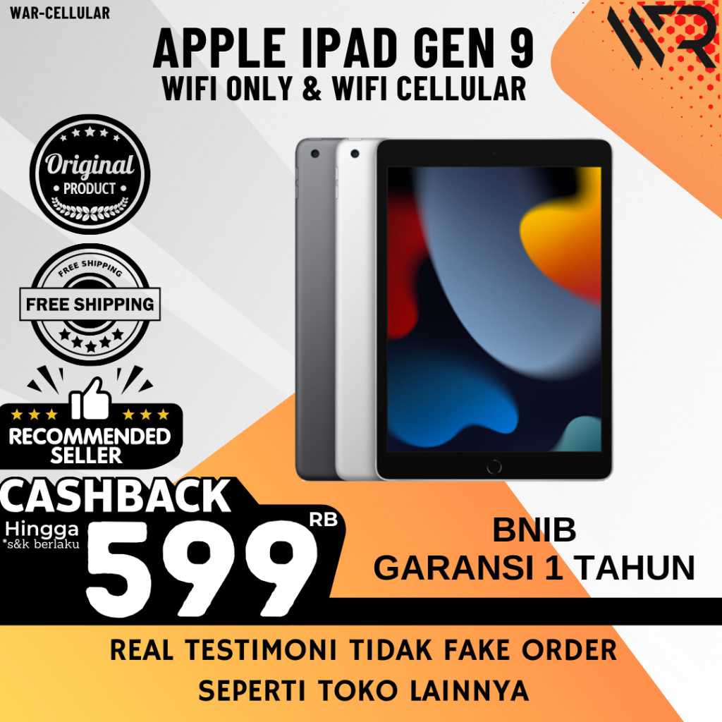 Jual iPad 9 | Gen 9th 2021 64GB 256GB Wifi Only & Cellular Original ...