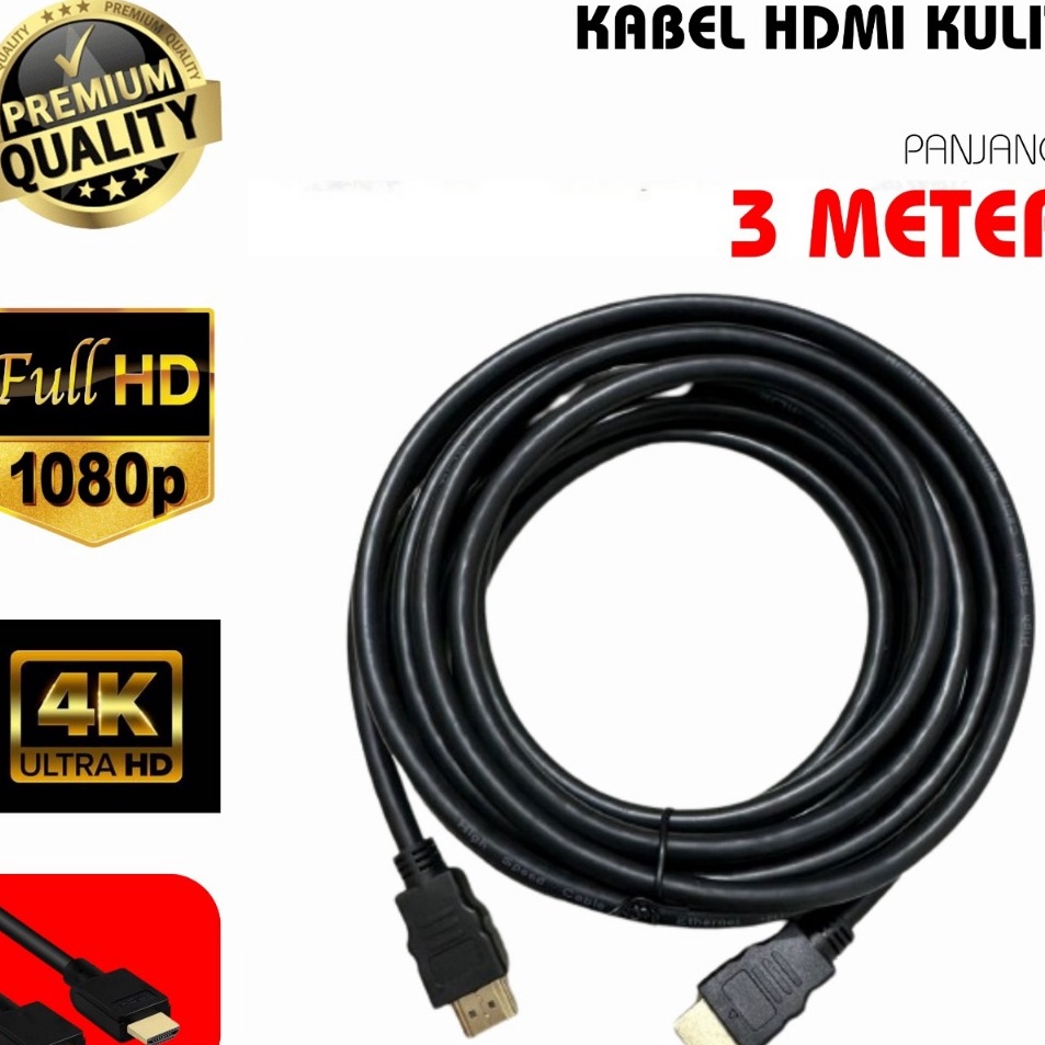 Jual Kabel Hdmi to Hdmi 3m 5m V14 Laptop Ke Tv Ke DVR CCTV Ke Monitor ...