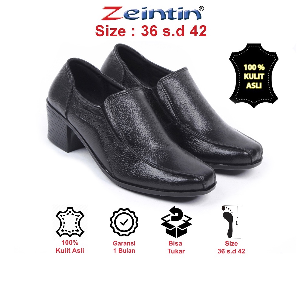 Jual Zeintin Sepatu Kantor Wanita Pantofel Wanita Zeitin Bahan Kulit ...