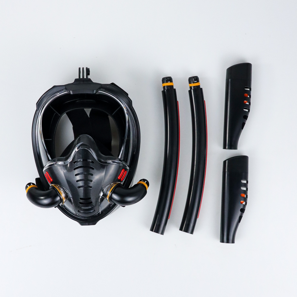Jual Alat Snorkeling Snorkle Full Face Mask Double tube 2 Lubang ...