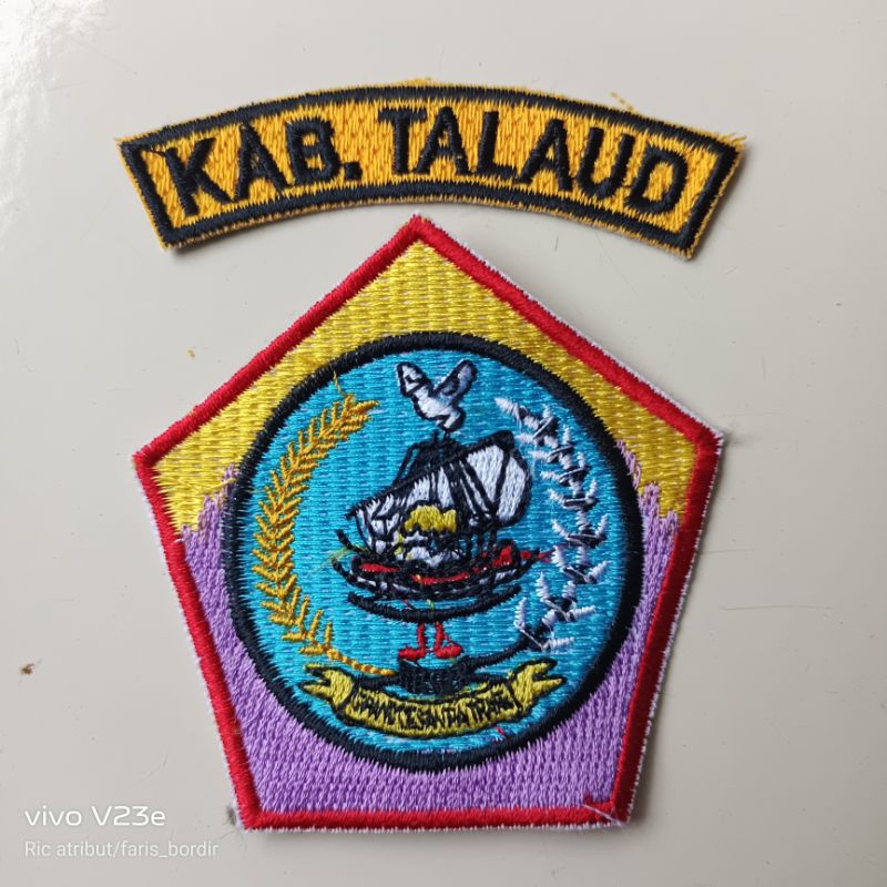 Jual BET BORDIR LOGO LAMBANG KAB TALAUD LOGO ASN PNS KAB TALAUD ...