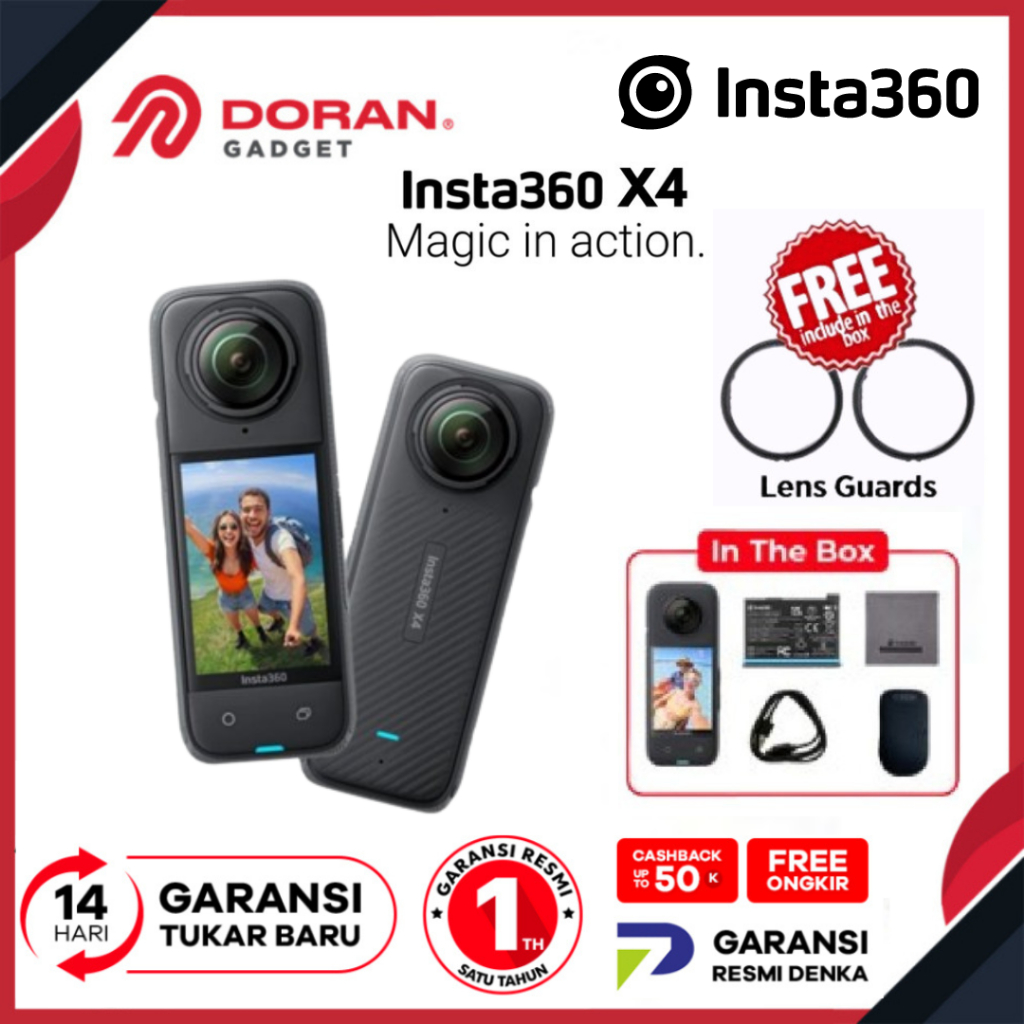 Jual Insta360 X4 Ultimate 8K 360 Action Cam Insta 360 ONE X4 360 ...