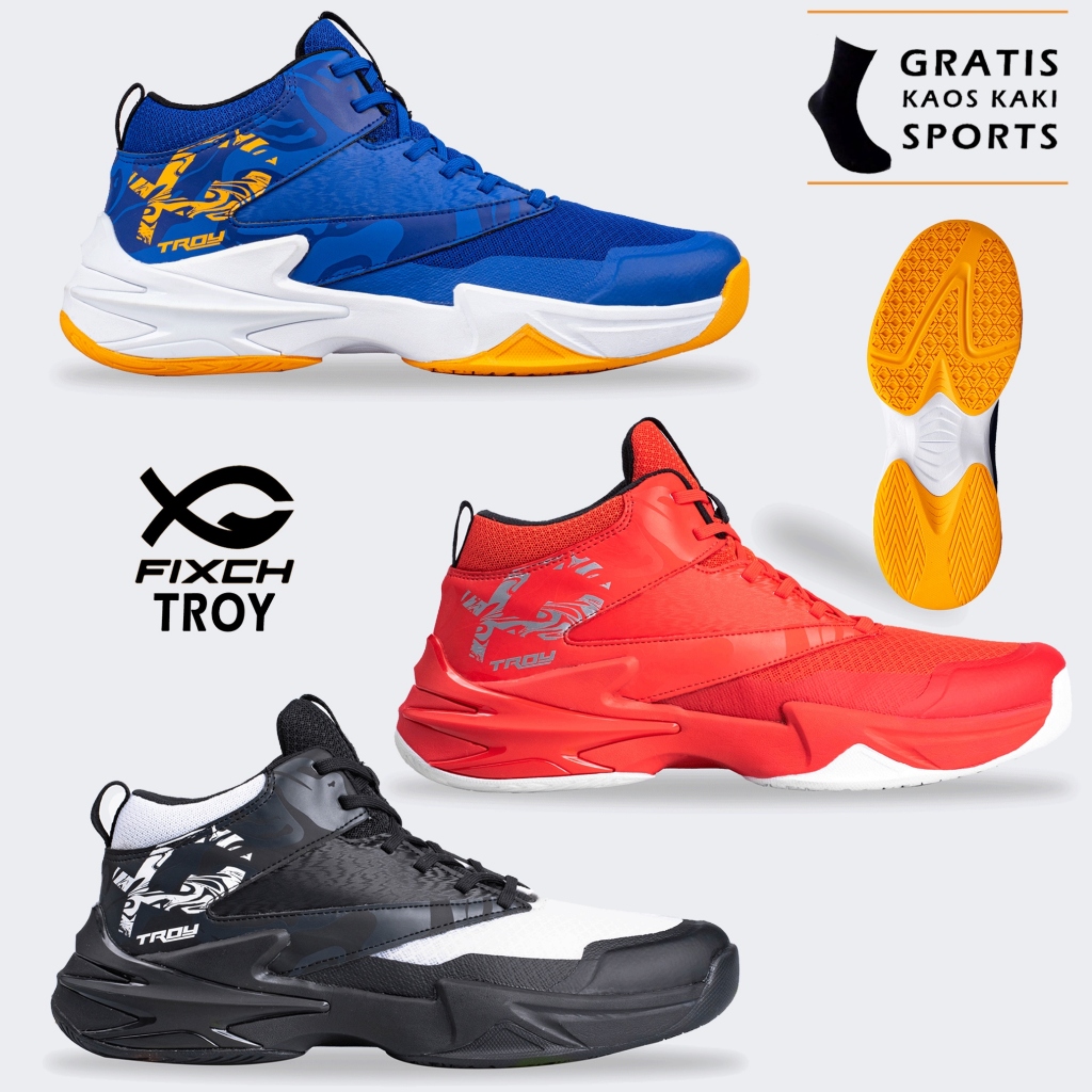 Jual Fixch Troy Sepatu Voli Fixch Troy Mid Original Sepatu Volley Fixch ...