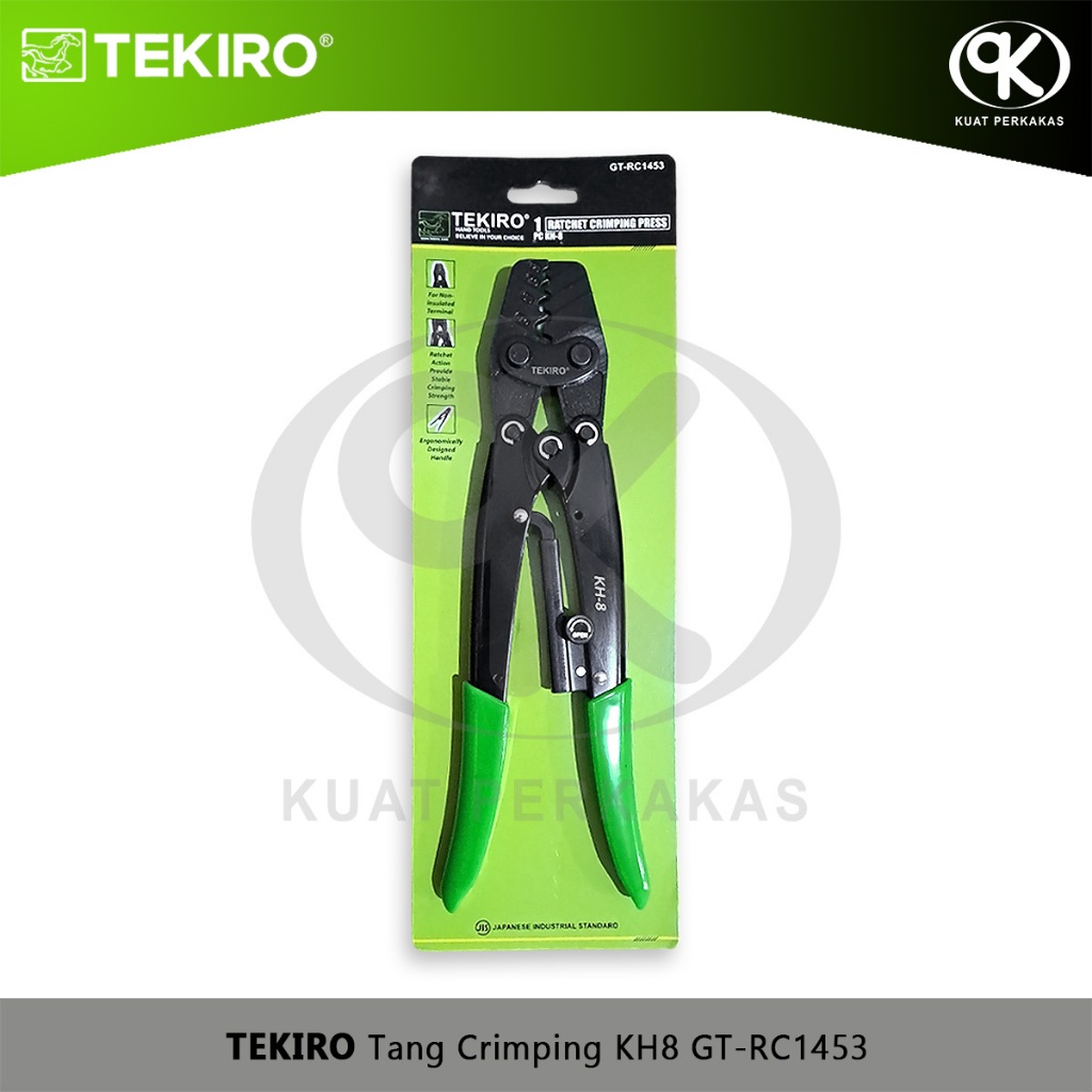 Jual Ratchet Crimping Press KH-8 TEKIRO Tang Skun Kupas Kabel RJ45 GT-RC1453 | Shopee Indonesia