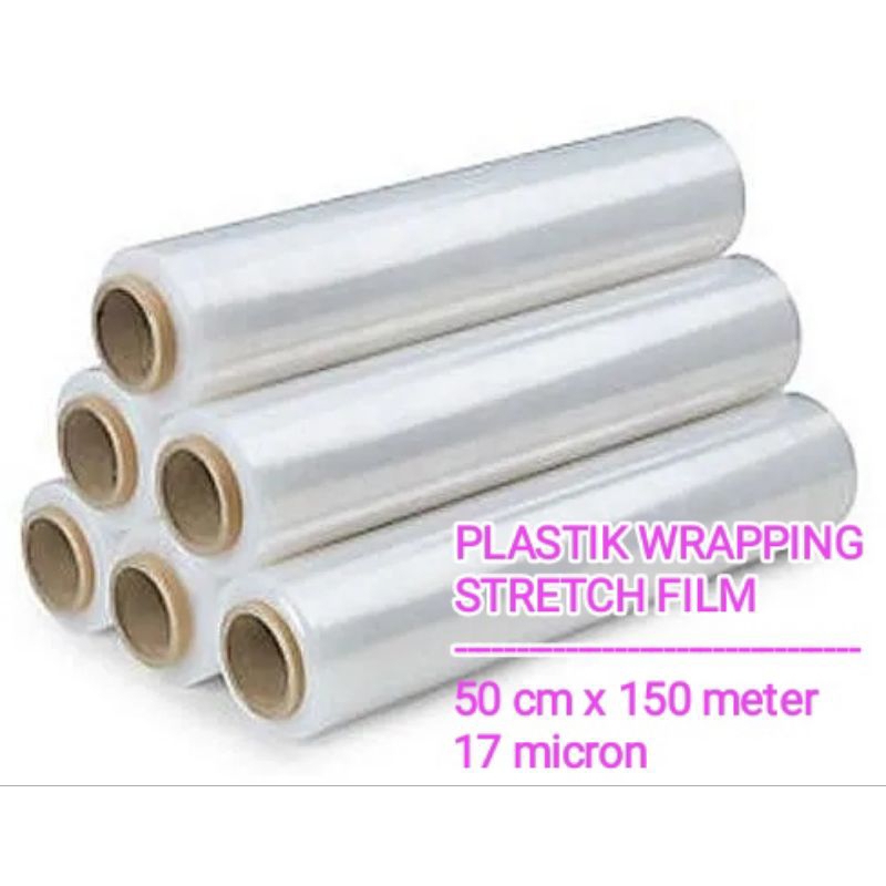 Jual Plastik Wrapping Barang Stretch Film Bening 50 x 150 meter ...