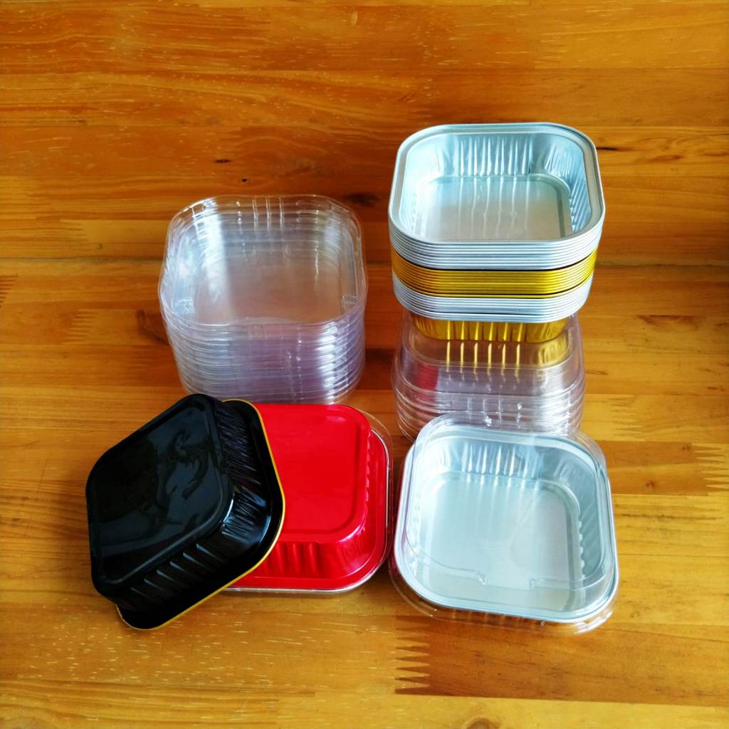 Jual Aluminium Tray Persegi Berbagai Warna Per Pack | Shopee Indonesia