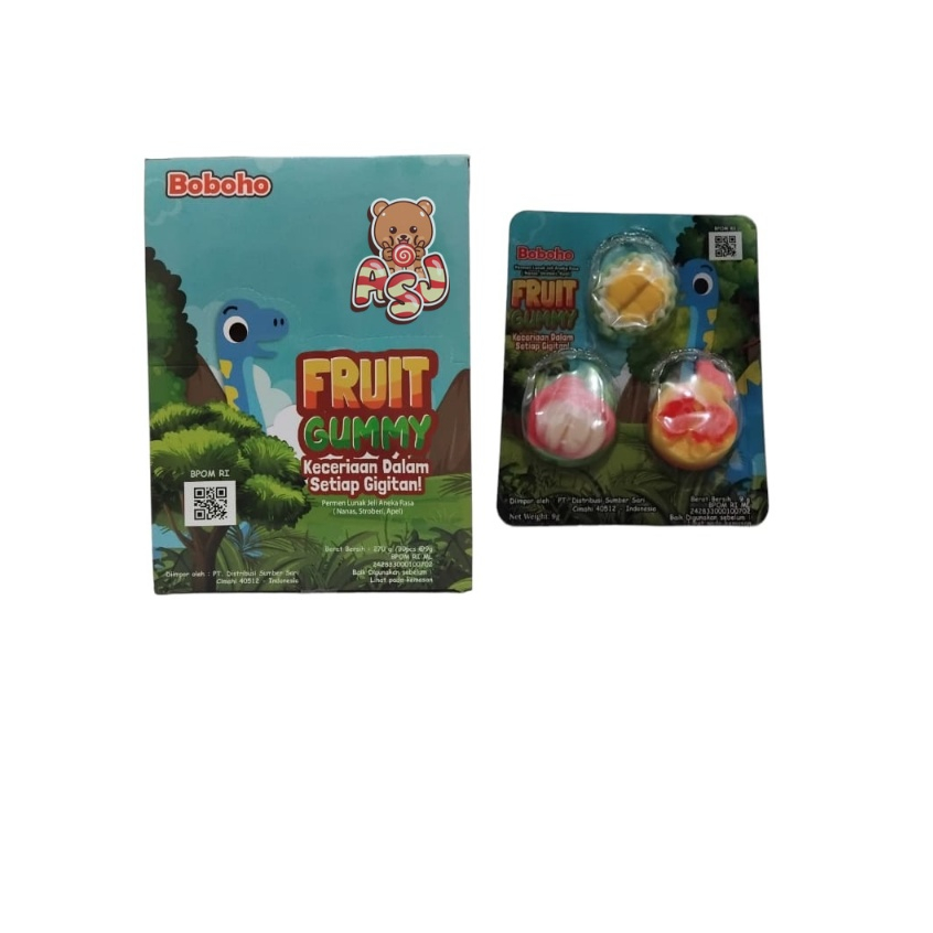 Jual BOBOHO GUMMY FRUIT BOX ISI 30 | Shopee Indonesia