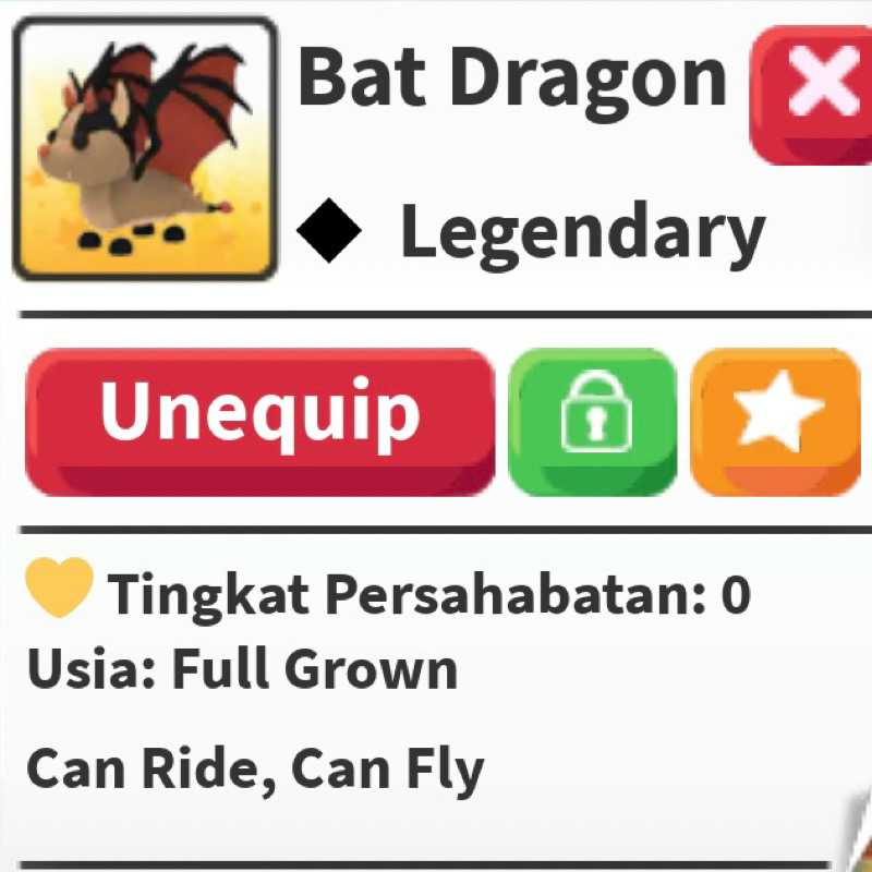 Jual (PROMO TERAKHIR) BAT DRAGON ADOPT ME MURAH | Shopee Indonesia