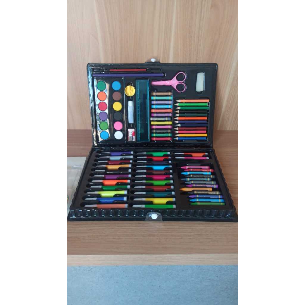 Jual ART SET 86 PENSIL WARNA - COLOURING SET 86 PCS - CRAYON 86 PCS ...