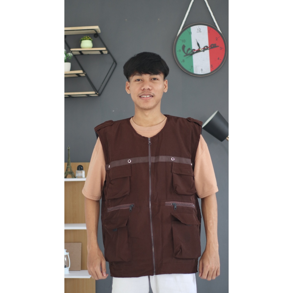 Jual CREDIFOX Rompi tactical / rompi cargo / vest pria casual / rompi ...