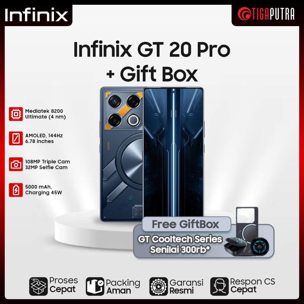 Jual Infinix GT 20 Pro GIFT BOX EDITION (RAM 8GB, ROM 256GB, AMOLED ...