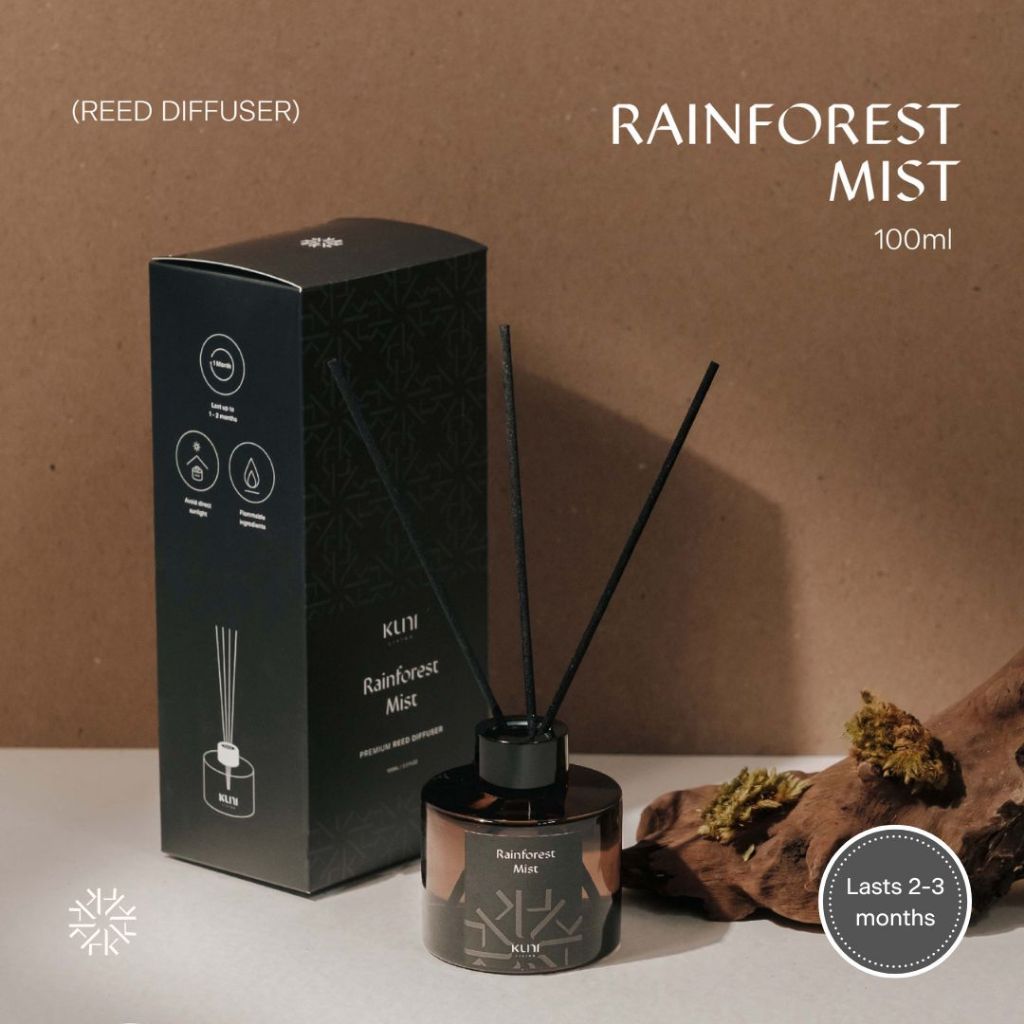 Jual KUNI Living Reed Diffuser - Rainforest Mist 100ml | Housewarming ...
