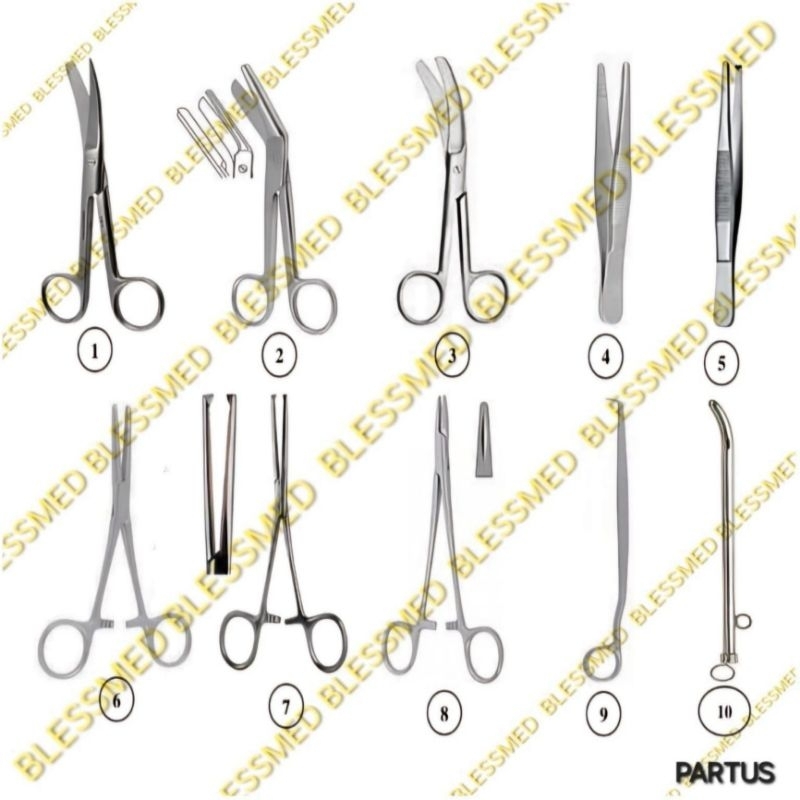 Jual Partus Set Premium Quality (+ Bak Instrument 509 Lokal) | Shopee ...
