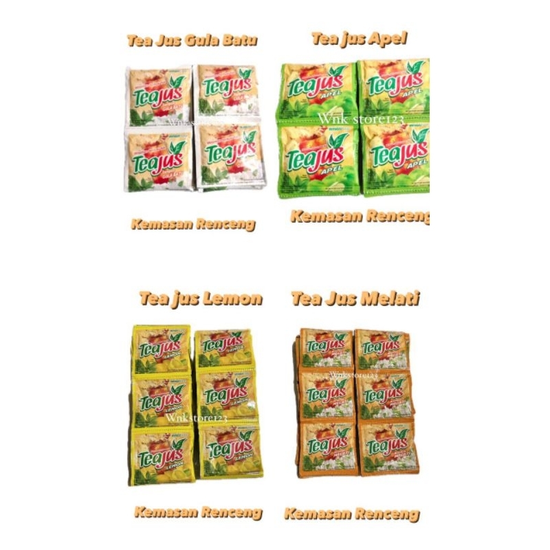 Jual Tea jus minuman instan kemasan 7gram 1renceng isi 10sachet ...