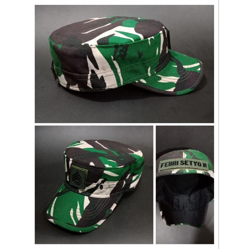 Jual TOPI PED TNI/TOPI PED VELBED GELAP | Shopee Indonesia
