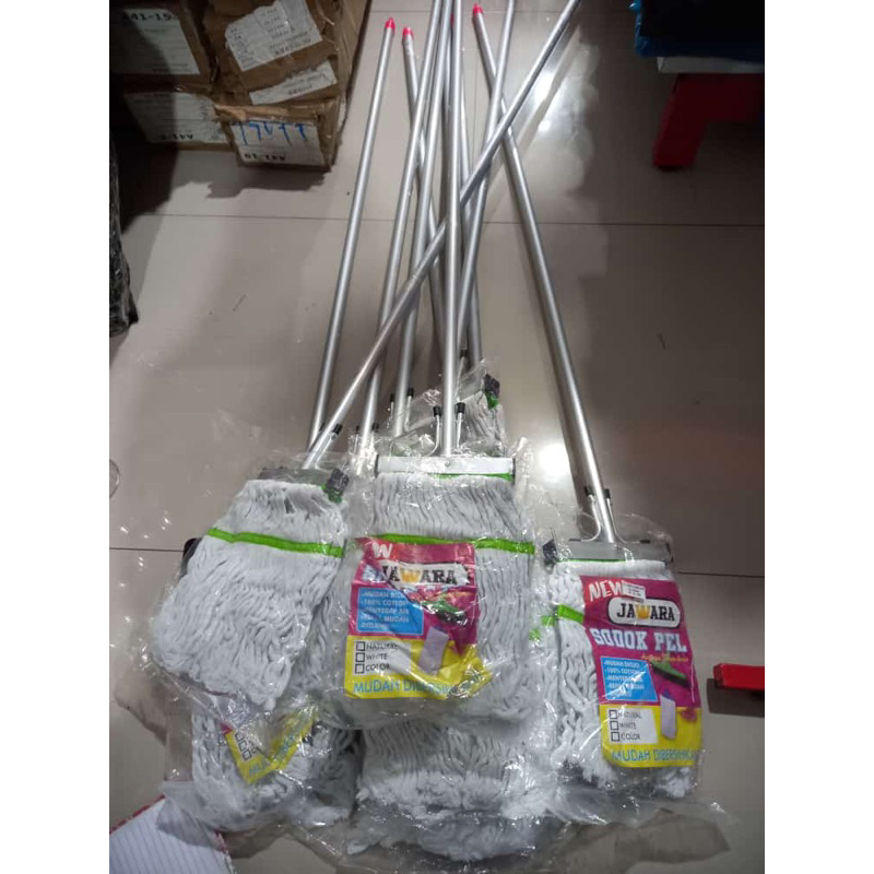 Jual Kain Pel Mop Obor Besi Gagang Aluminium / Pel Lantai Gagang ...