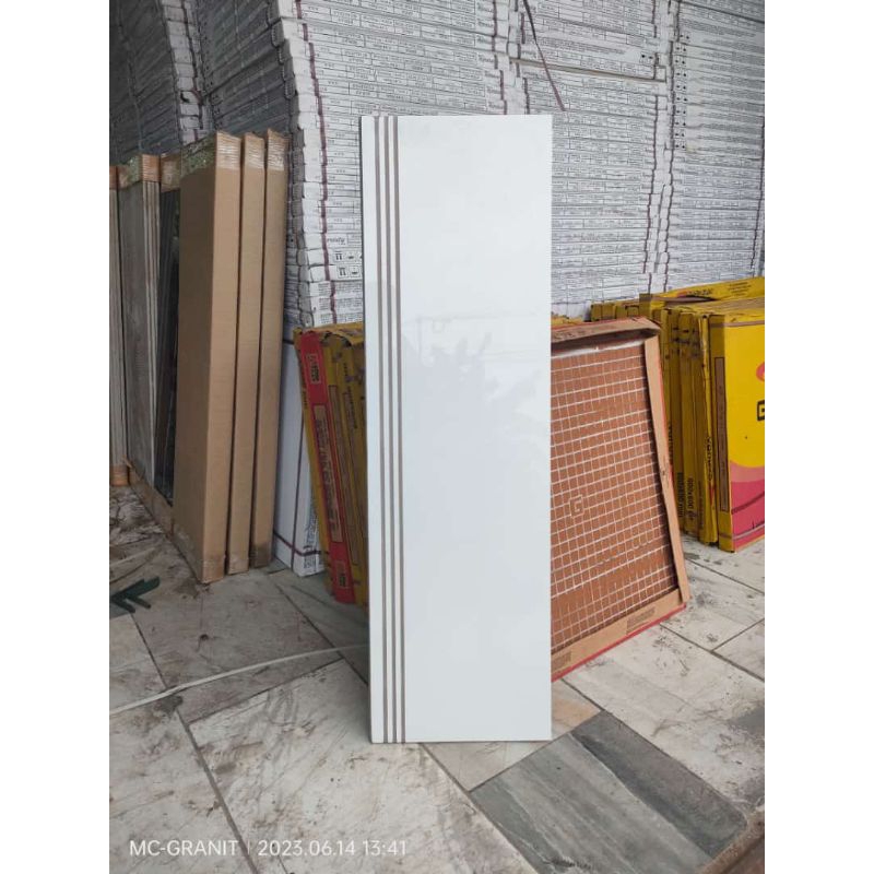 Jual Granit keramik anak tangga putih polos glossy stepnosing size ...