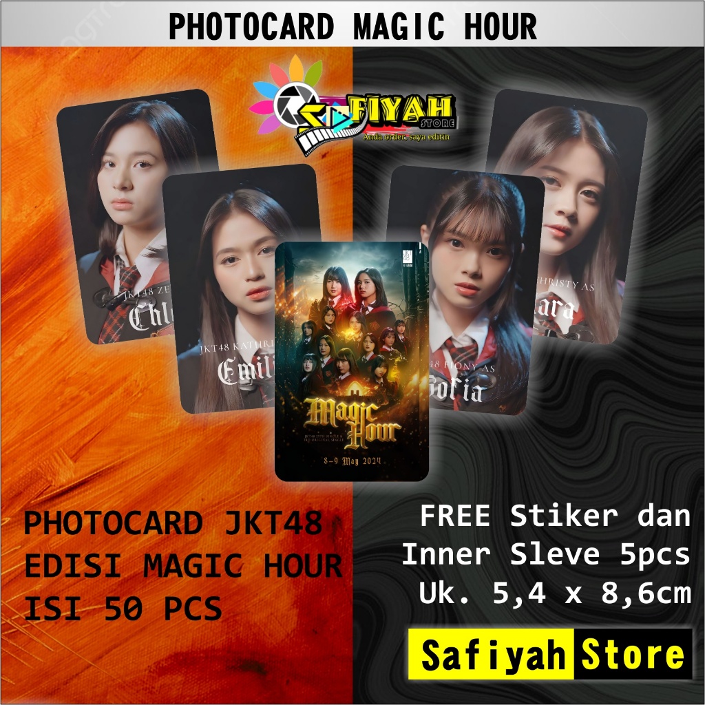 Jual Photocard JKT48 Edisi Magic Hour isi 50 Pcs Murah Ready Stok Limited Edition| Fanmade ...