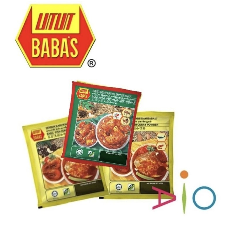 Jual Babas Serbuk Kari Ikan | Babas Meat Curry Powder 25g | Shopee ...