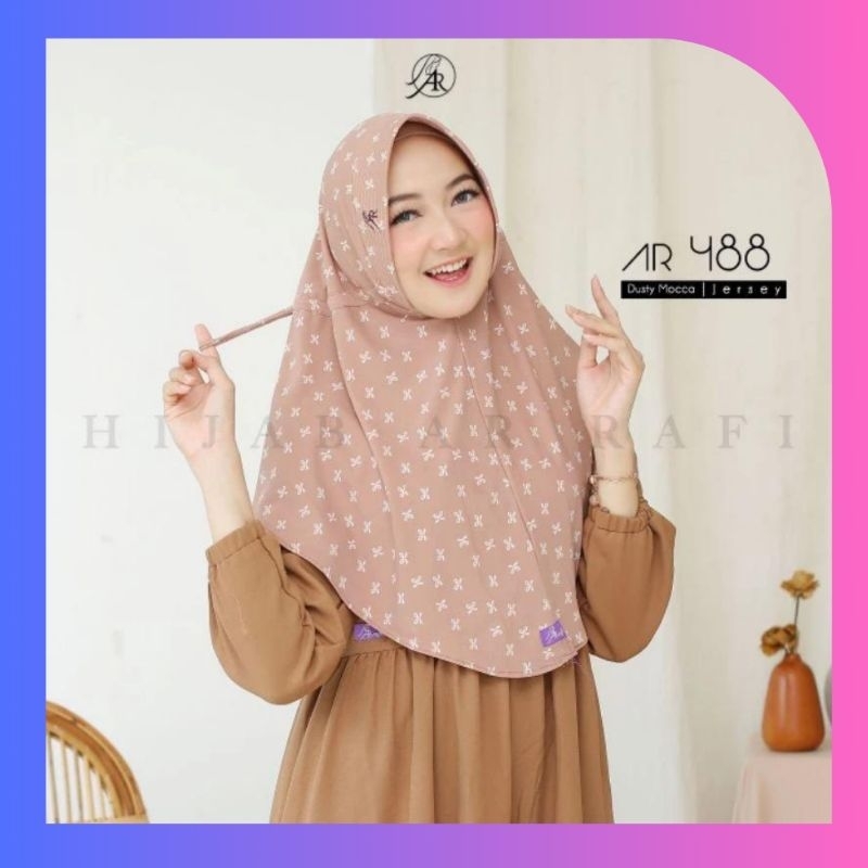 Jual HIJAB AR RAFI | AR 488 HIJAB AR RAFI SERUT MOTIF PITA | Shopee ...