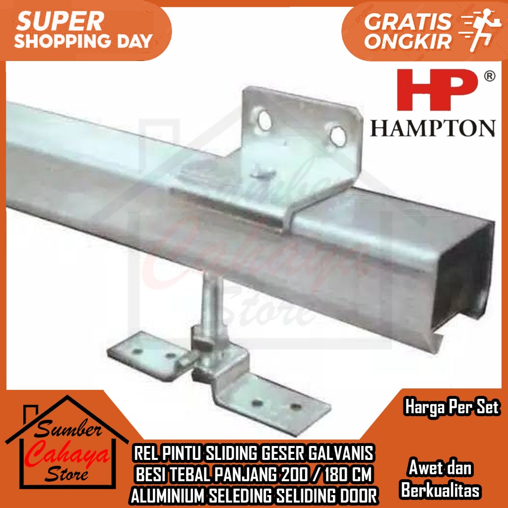 Jual Sliding Track Rel Hampton Hemton Pintu Kaca Rumah Geser Aluminium ...