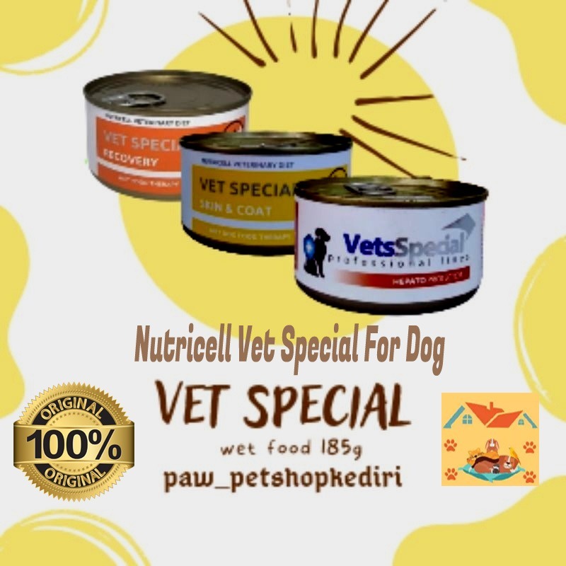 Jual Nutricell Vet Special For Dog Makanan Basah Kaleng 185gr | Shopee ...