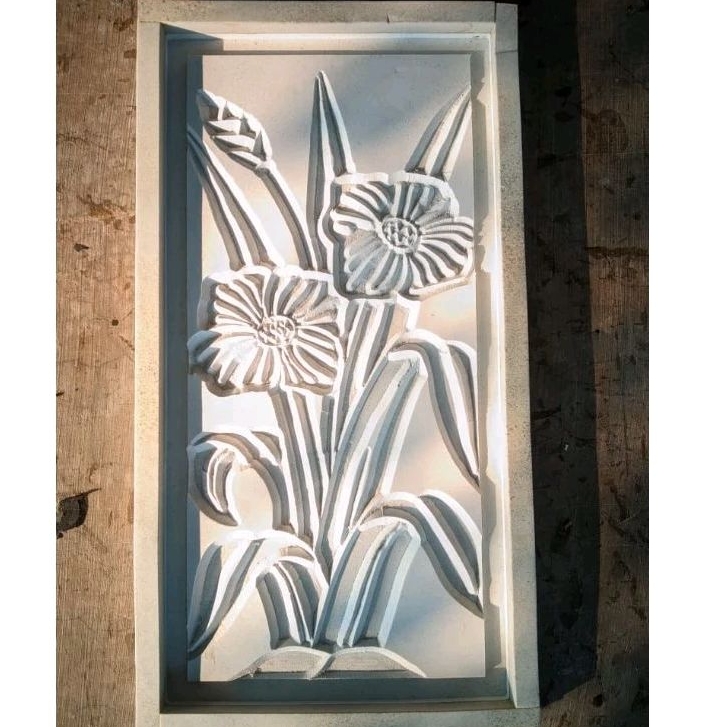 Jual cetakan ornamen dinding masif 30x60 cm bahan spon eva diukir ...