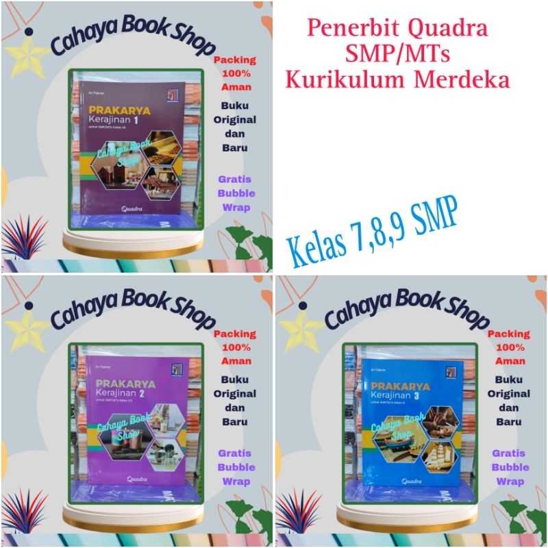 Jual Buku Prakarya Kerajinan Kelas 7,8,9 SMP Kurikulum Merdeka Quadra | Shopee Indonesia