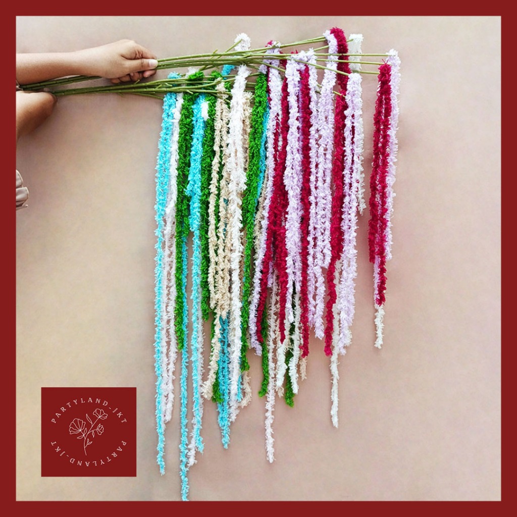 Jual Artificial Amaranthus Juntai Akar Premium Bunga Dekorasi Wedding ...