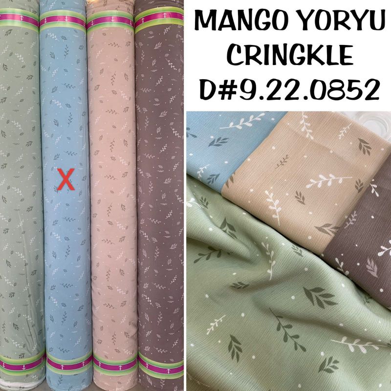 Jual Kain Mango Yoryu Crinkle / Bahan Mango Yoryu | Shopee Indonesia