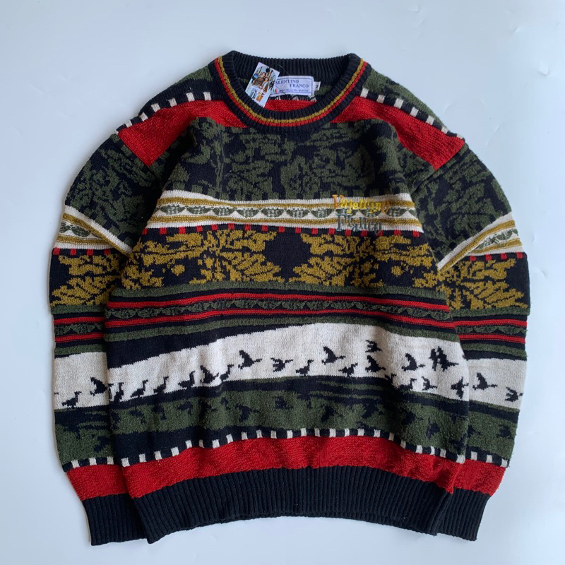 Jual KNITWEAR CARDIGAN VEST VINTAGE 3D PATTERN/SWEATER RAJUT/SWEATER ...