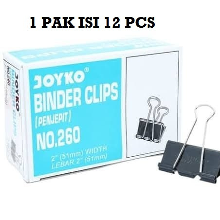 Jual BINDER CLIP 260 HARGA 1 PACK (12 PCS) | Shopee Indonesia