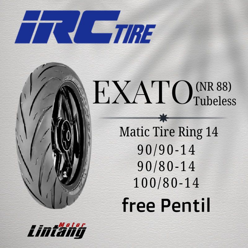 Jual Ban motor IRC 90/80-14 90/90-14 100/80-14 Exato NR88 Ring 14 ...