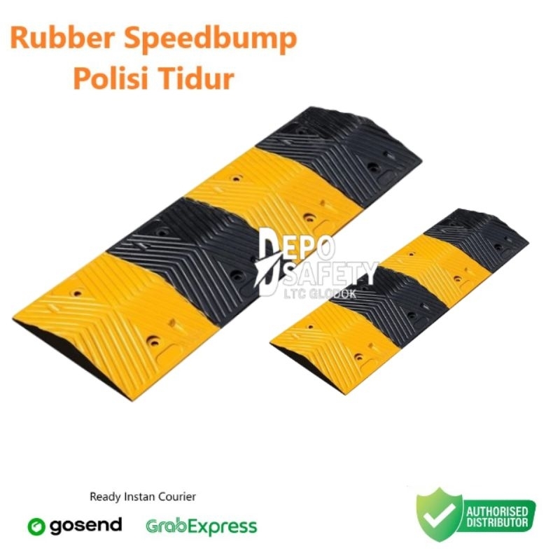 Jual Rubber speed bump panjang 1 M tebal 5 cm - Rubber speed bump ...