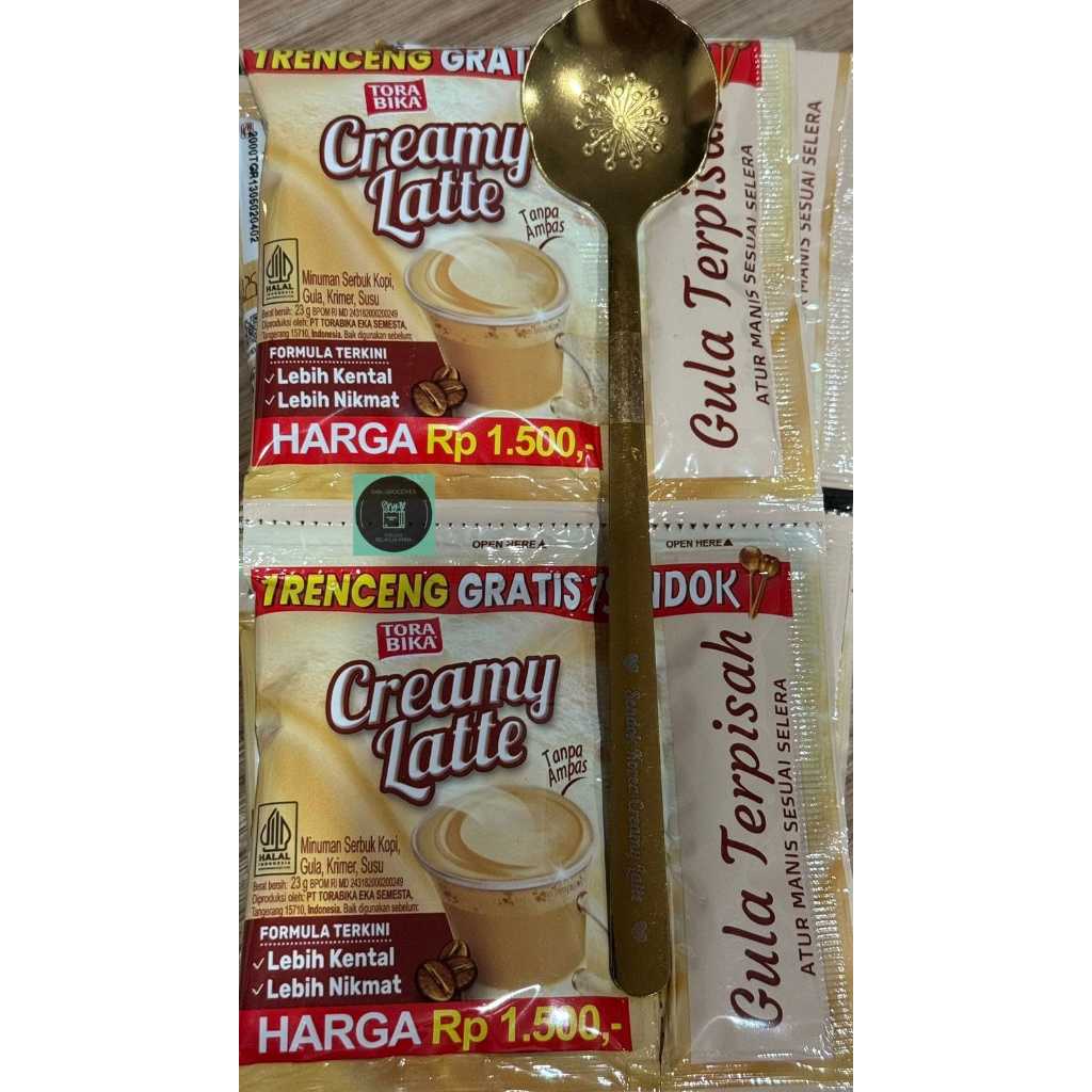 Jual TORABIKA CREAMY LATTE 23 GR x 10 SACHET (GRATIS SENDOK EMAS KOREA ...