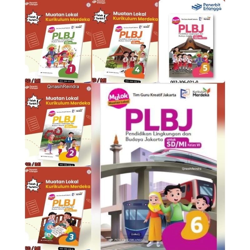Jual Buku PLBJ erlangga SD/MI kelas 1-6 K-merdeka | Shopee Indonesia