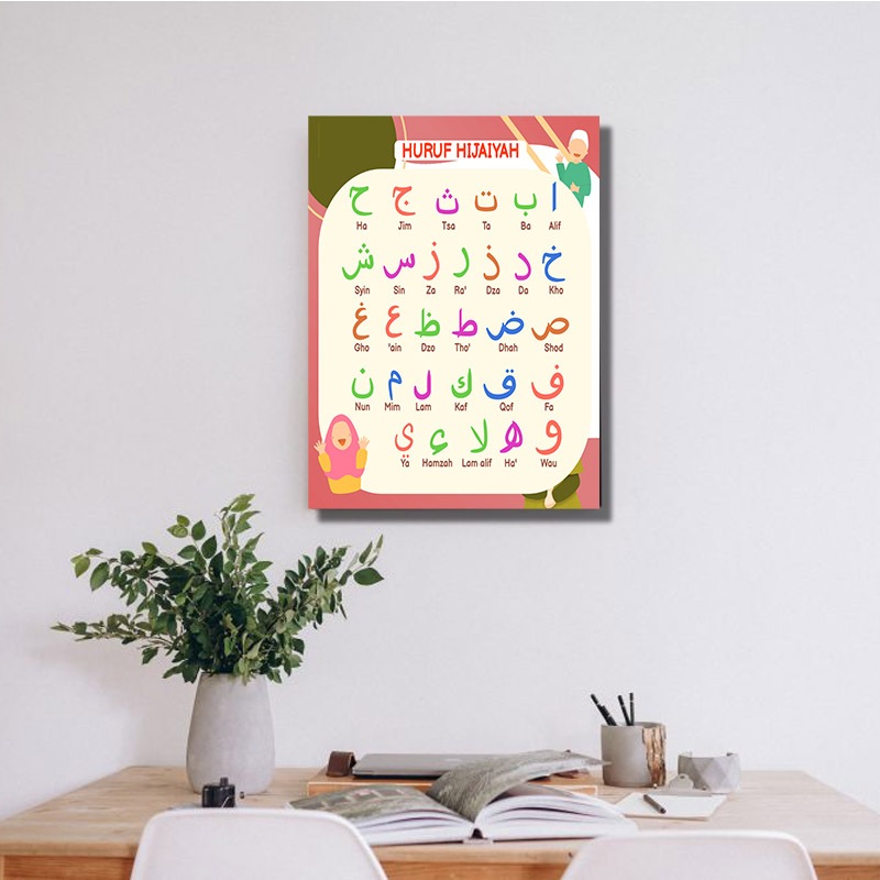 Jual Poster Edukasi Anak Huruf Hijaiyah Belajar Bahasa Arab Edukasi ...