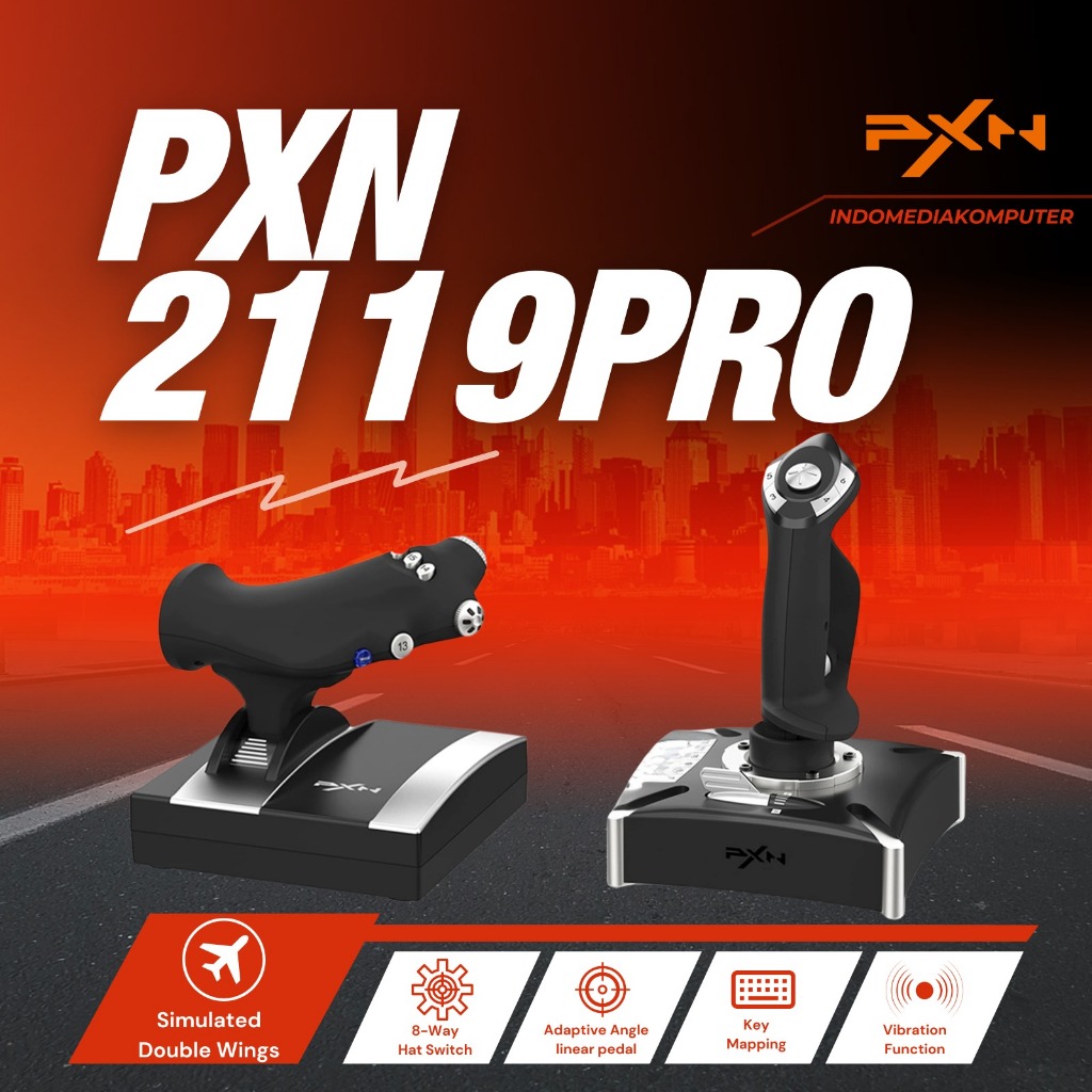 Jual Gamepad Flight Joystick Simulator PXN 2119 Pro Flight Simulator ...